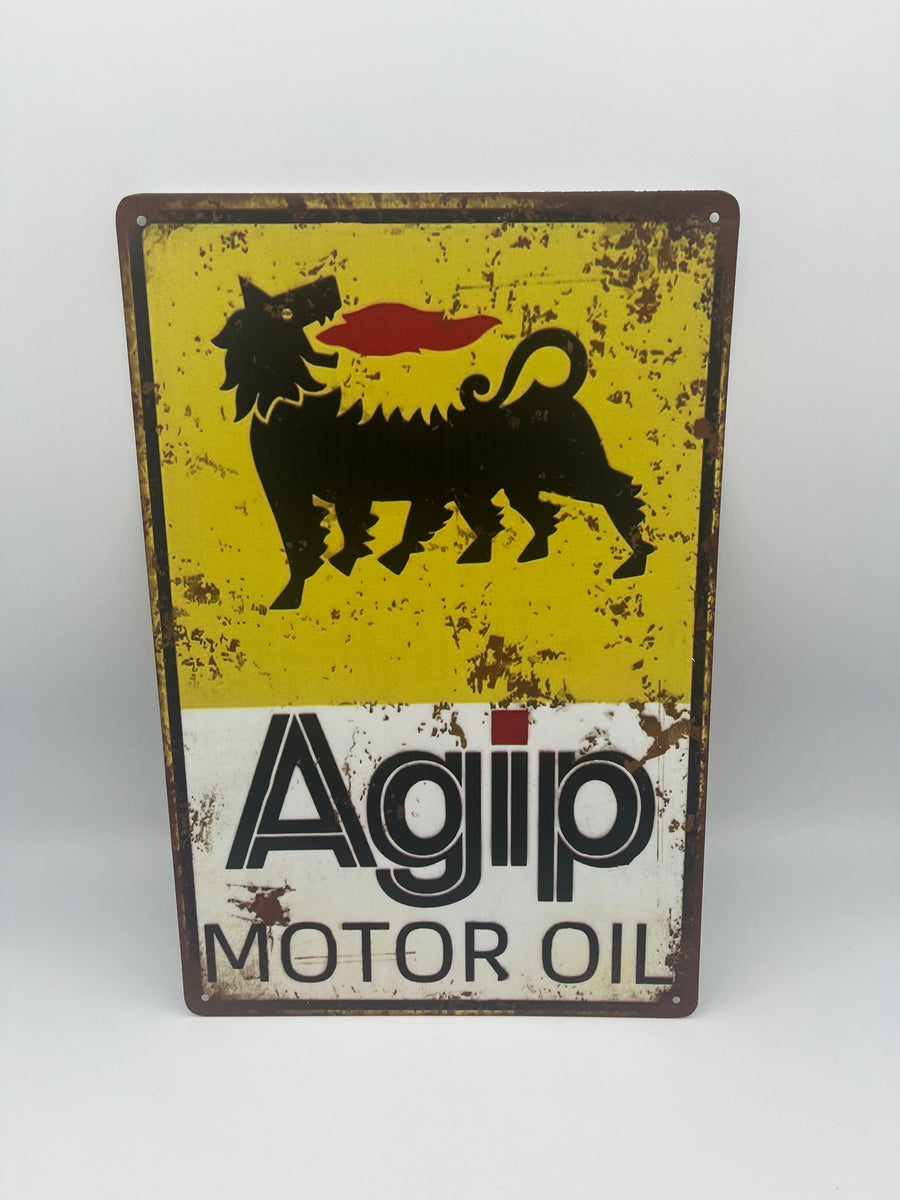 AGIP, Metal sign – Dreamcycle Motorcycle Museum