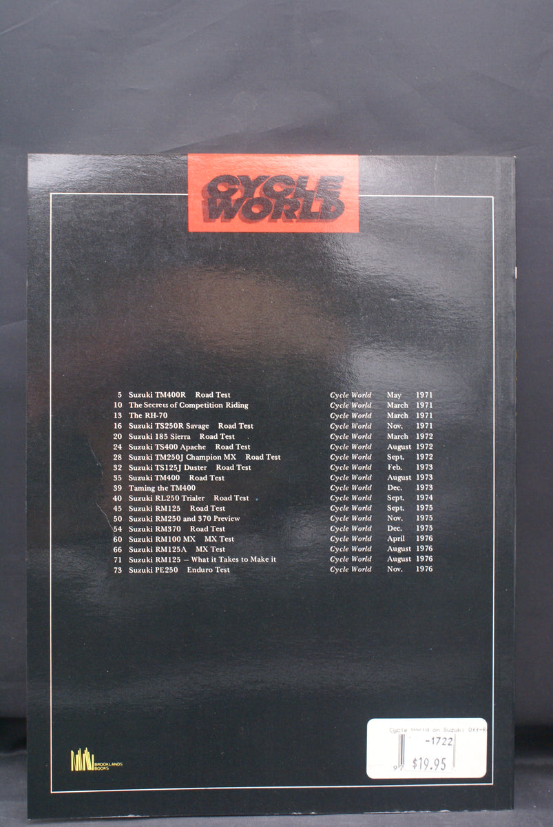 Suzuki Off-Road Bikes 1971-1976 – Dreamcycle Motorcycle Museum